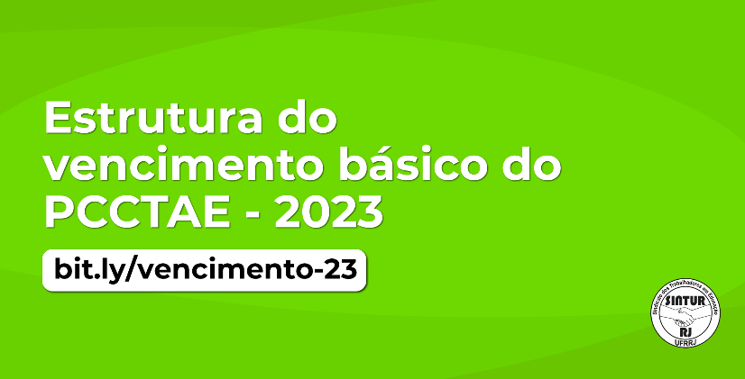 Estrutura do vencimento básico do PCCTAE 2023